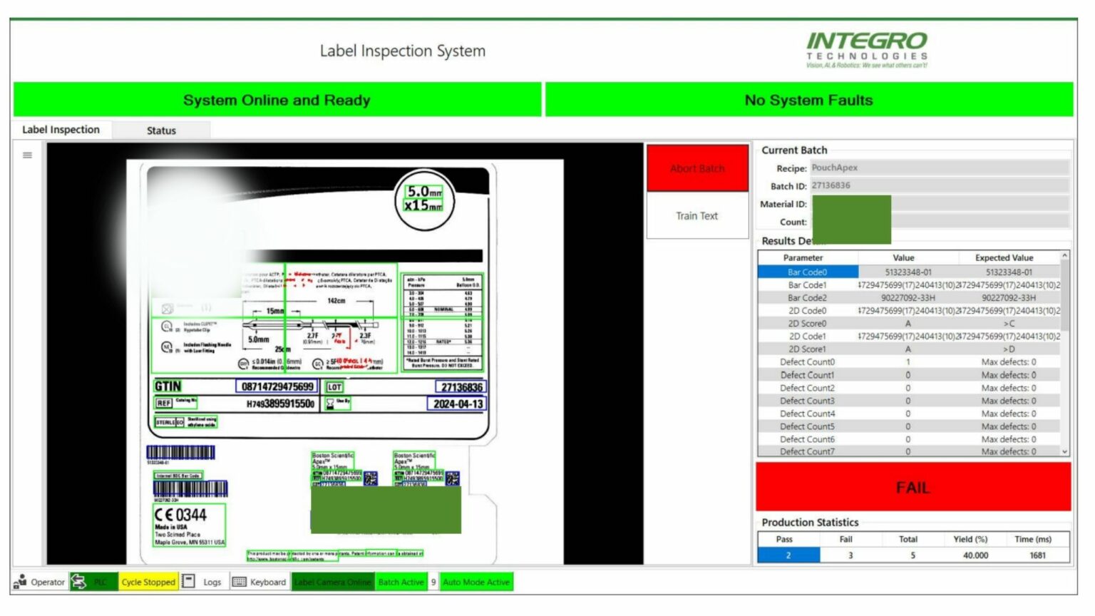 Vision Inspection